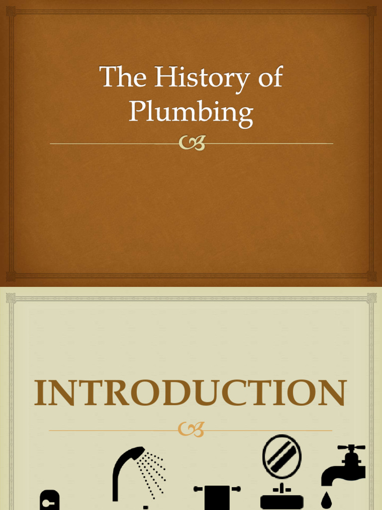 MODULE 01 History of Plumbing | PDF | Plumbing | Hygiene