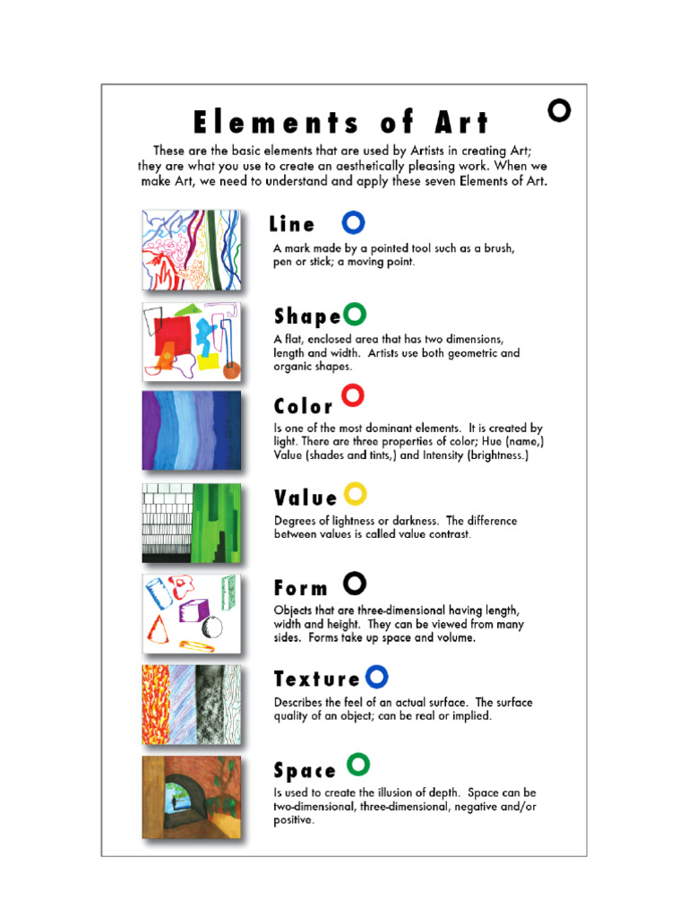 7 Elements of Art Handouts | PDF