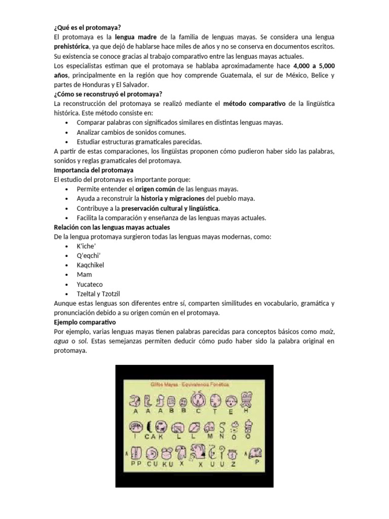 Qué Es El Protomaya | PDF