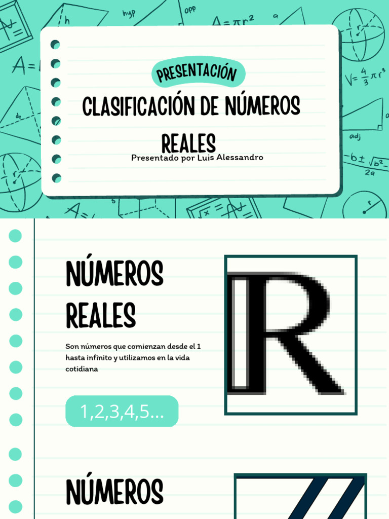 Clasificación de Números Reales 20260126 145031 0000 | PDF