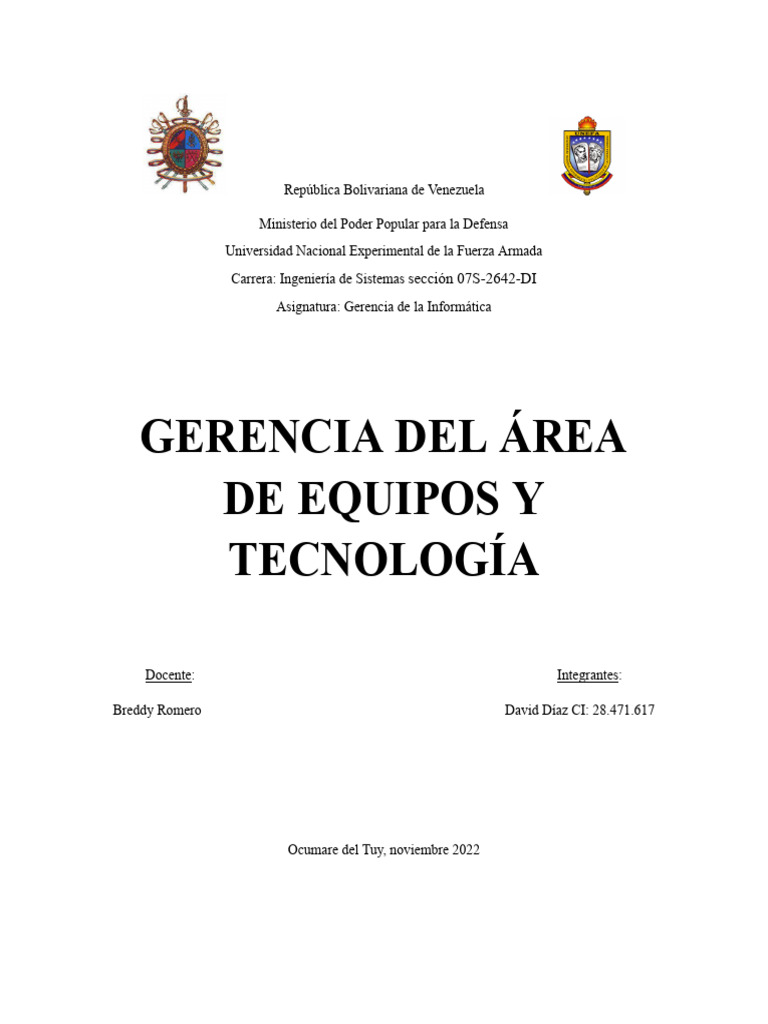 Análisis gerencia de la informática | PDF | Software | Informática