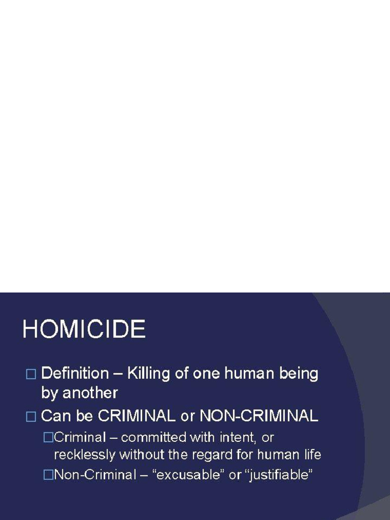 Culpable Homicide & Murder | PDF | Murder | Crimes
