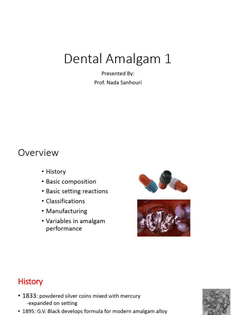 Dental Amalgam 1 PDF | PDF | Secondary Sector Of The Economy | Metals