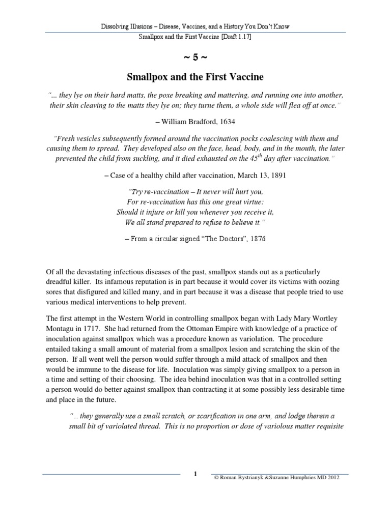 05 Smallpox and The First Vaccine | PDF | Smallpox | Vaccination