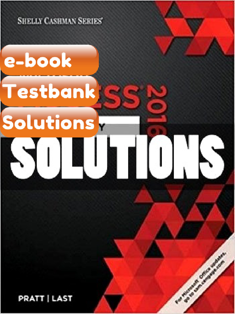 Testbank for Shelly Cashman Series Microsoft Office 365 and Access 2016 ...