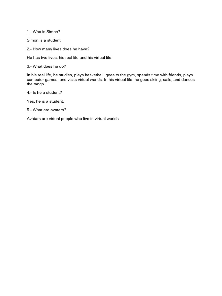 Simon Life | PDF
