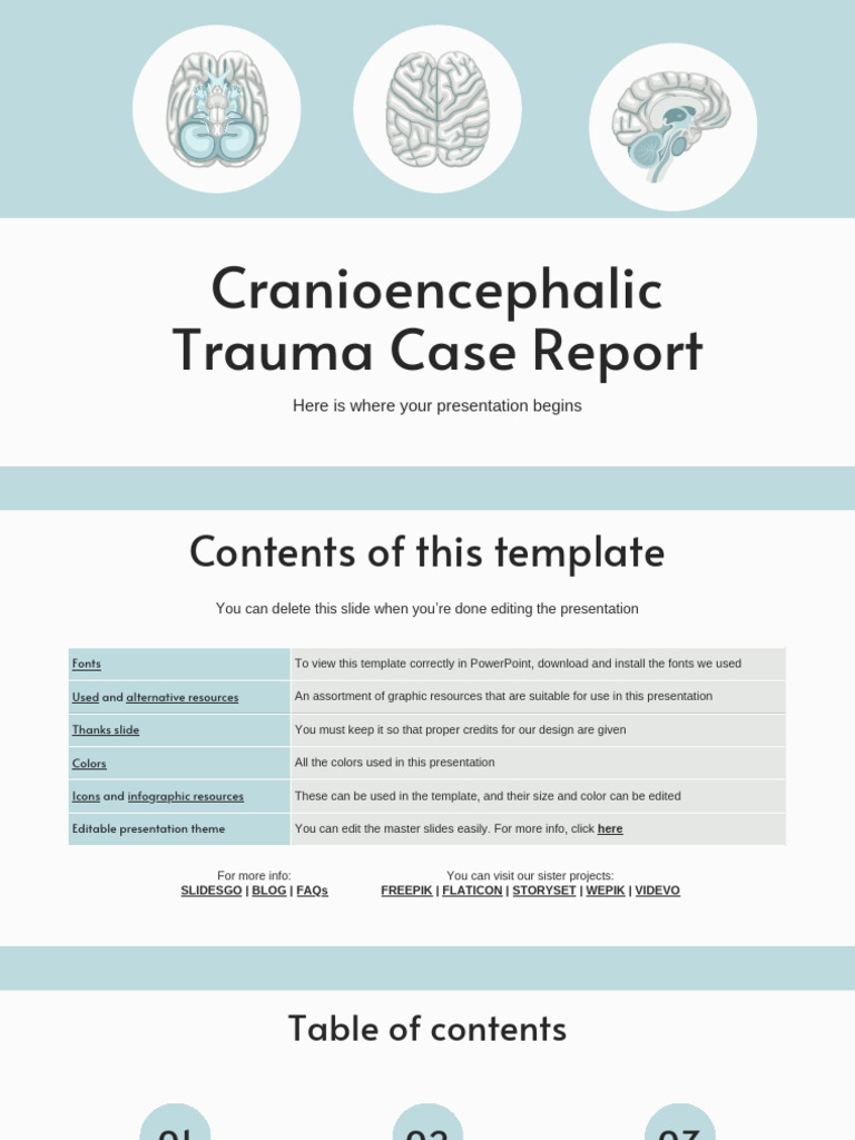 Copia de Cranioencephalic Trauma Case Report | PDF | Medical Diagnosis ...