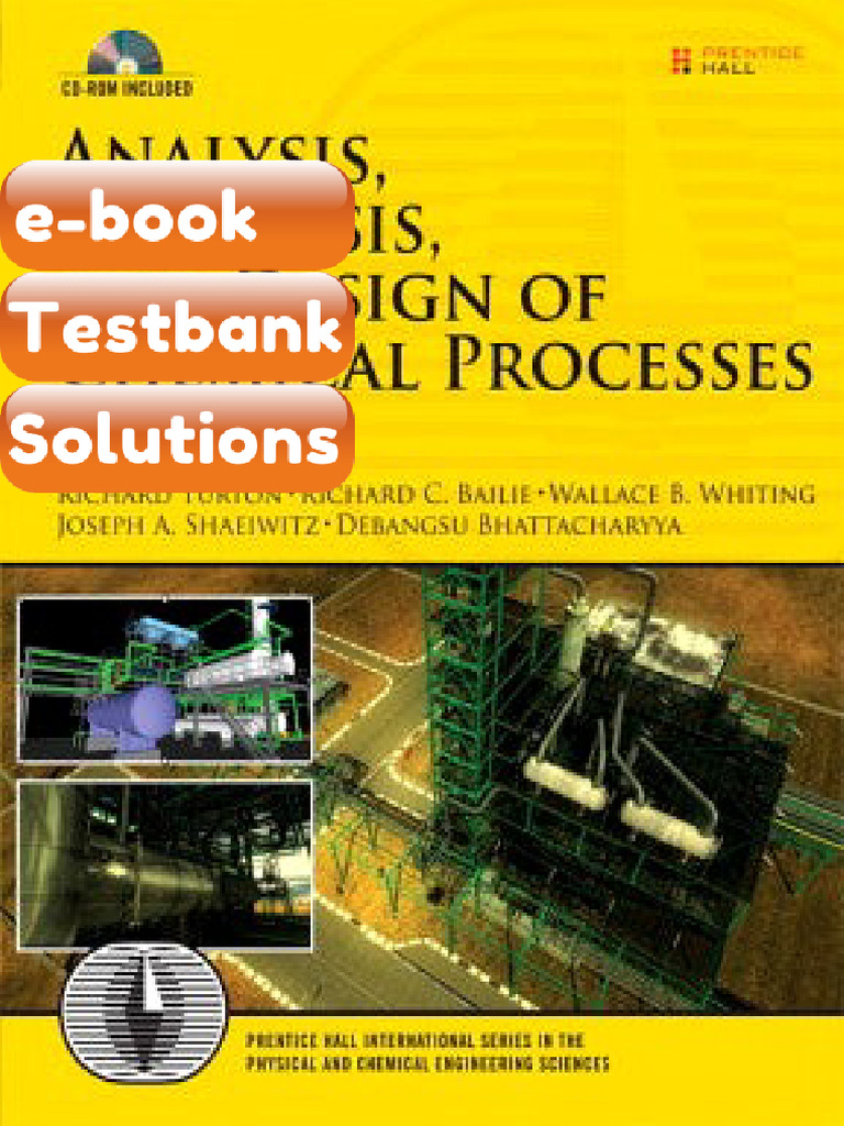 Analysis Synthesis and Design of Chemical Processes 4E 4th Edition ...