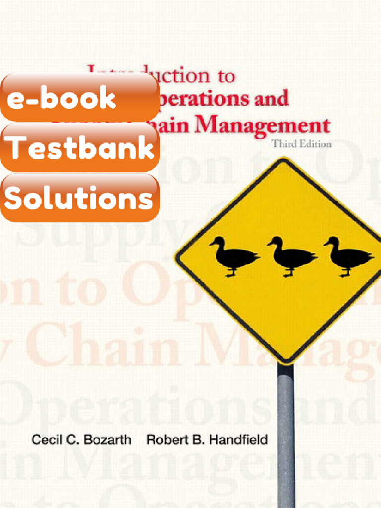 Introduction to Operations and Supply Chain Management 3E 3rd Edition ...