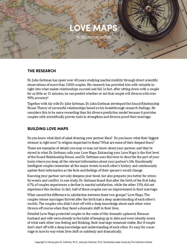 1. LOVE MAPS | PDF | Marriage | Romance