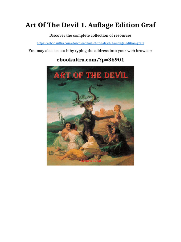 Art of the Devil 1. Auflage Edition Graf Ready to Read | PDF | Satan | Hell