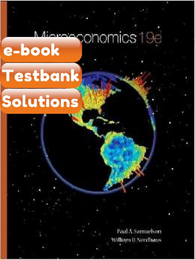 Microeconomics 19th Edition by Paul A Samuelson Testbank & E-Book | PDF ...