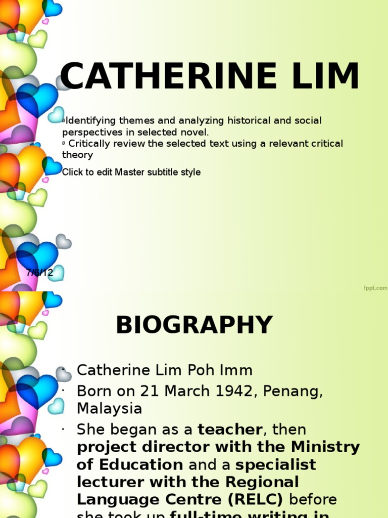Catherine Lim | PDF | General Fiction