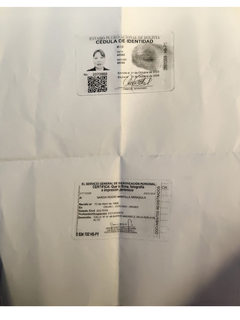 Bolivia - ID - Card 24 12 2025 07 08 | PDF
