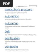 Engineering Vocabulary Glossary | PDF
