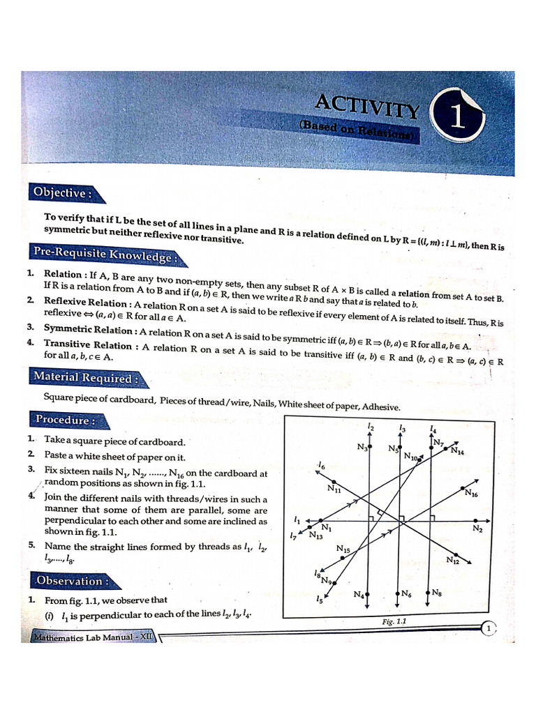 Class 12 Lab Manuals | PDF