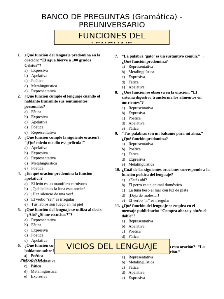 GRAMÁTICA 1 | PDF | Gramática | Lingüística
