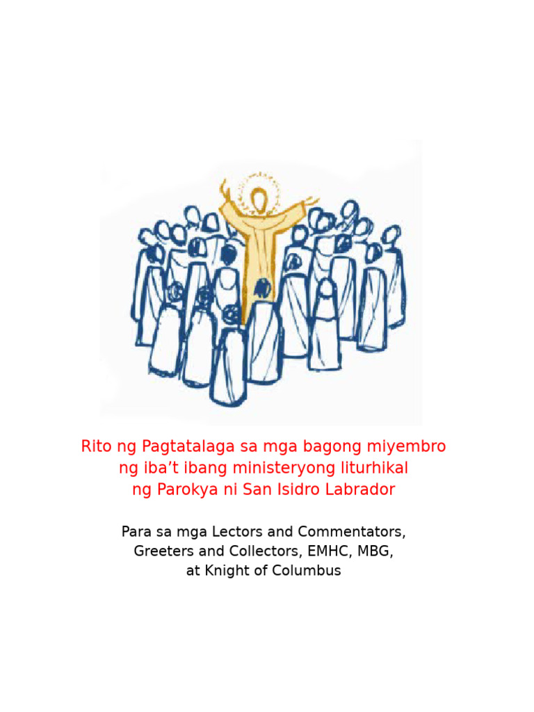 Pagtatalaga Ng Mga Bagong Miyembro_WM | PDF