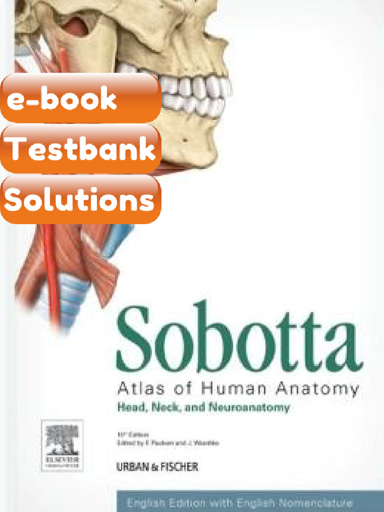 Sobotta Atlas of Human Anatomy 15th Edition ENGLISH Head Neck and ...