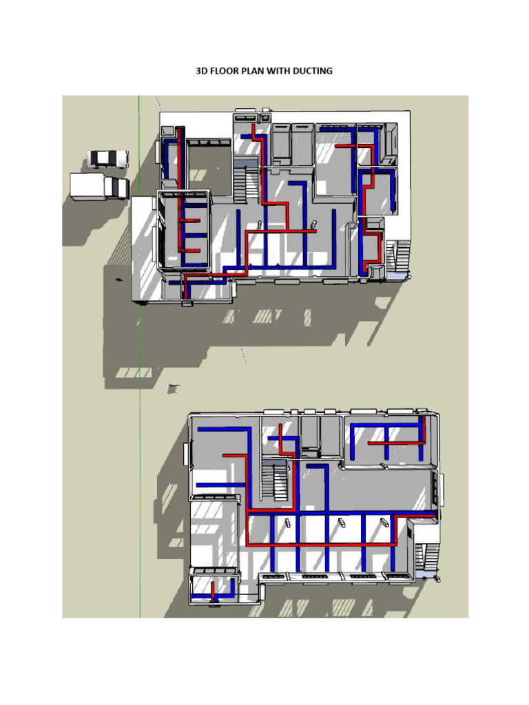3d Floor Plan With Ducting | PDF