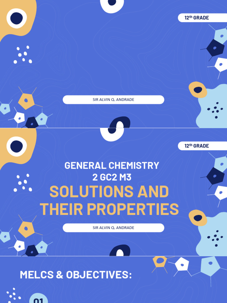 Solution and Their Properties SC2324 | PDF | Solubility | Chemistry