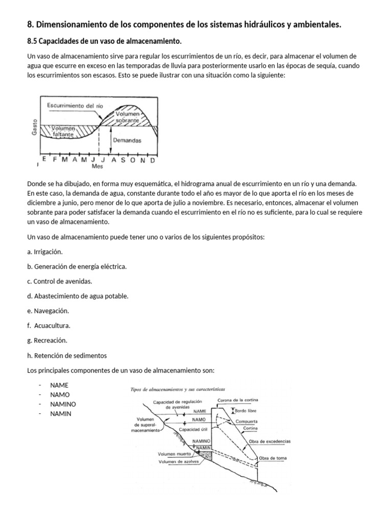 8. Dimensionamiento Sistemas Hidráulicos (2) | PDF | Represa | Agua