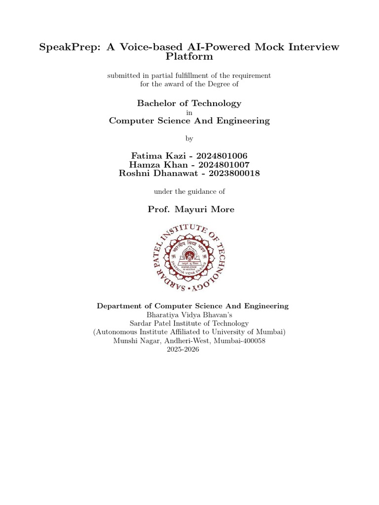 Mini Project Report Overleaf Template | PDF | Artificial Intelligence ...