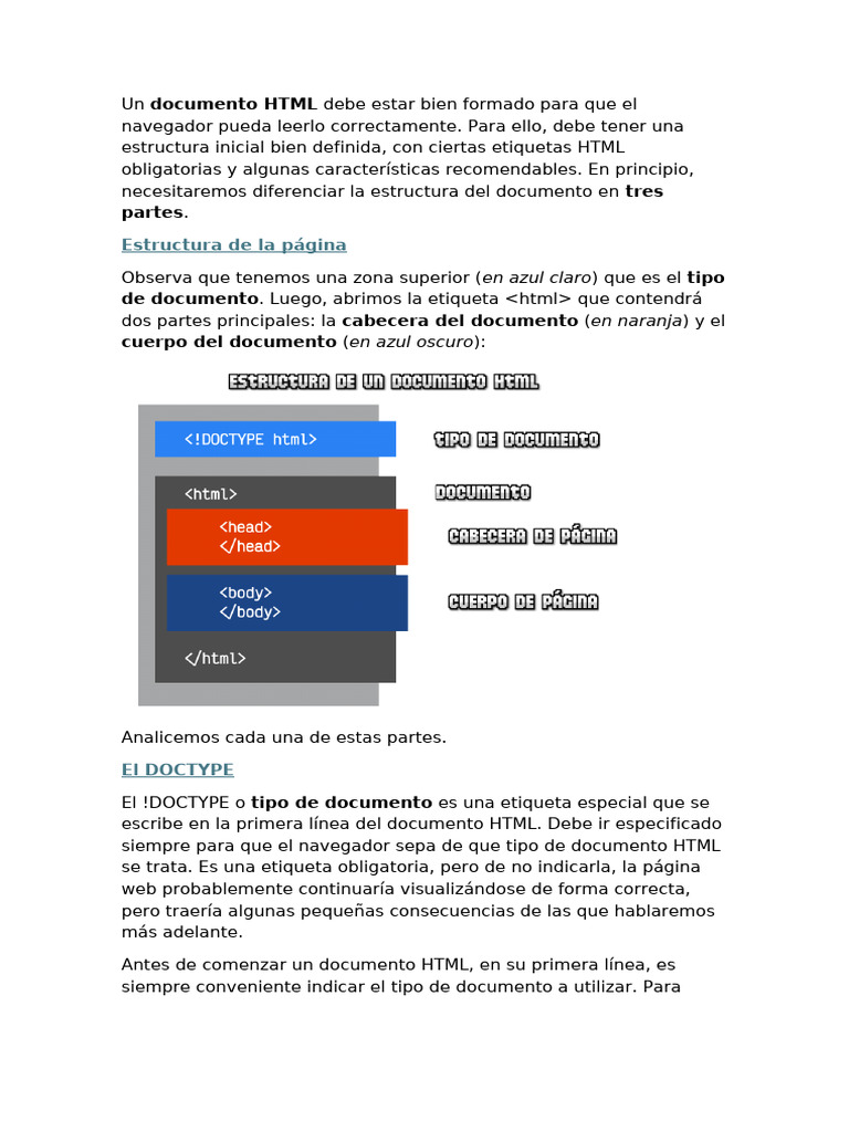 Estructura Basica de Un Documento HTML | PDF | HTML | Script Java