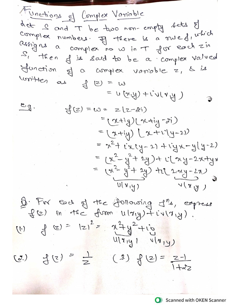 Complex & Transforms-2 | PDF