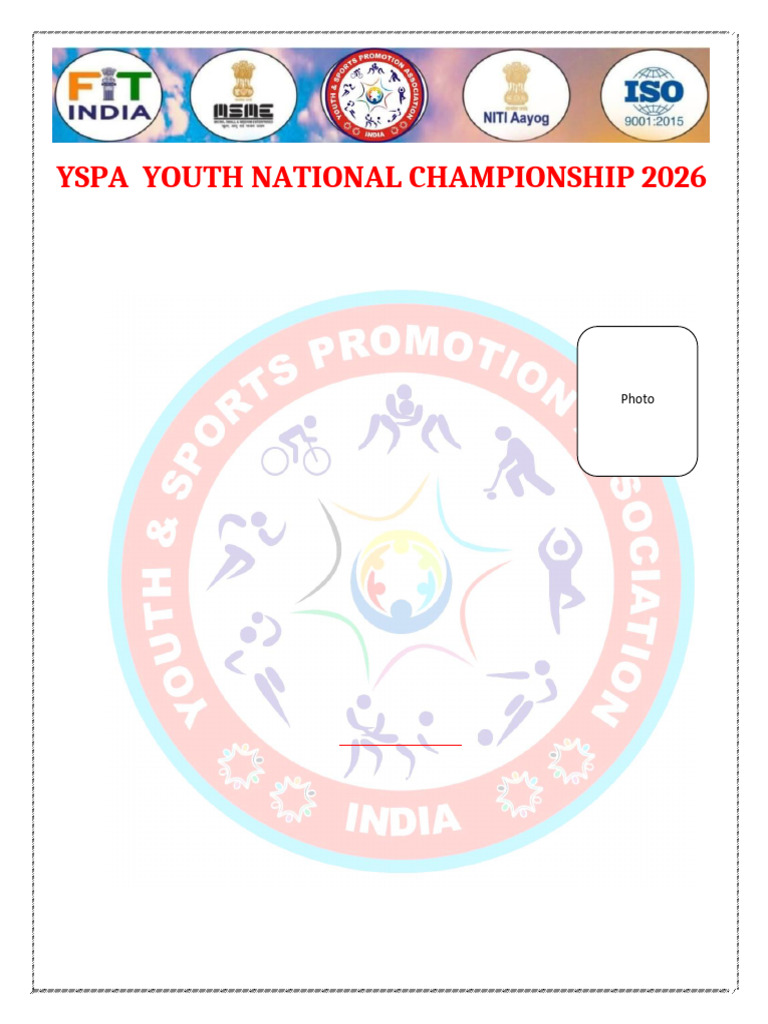 Yspa Youth National Forms | PDF