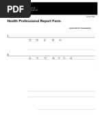 QCAT Health Professional Report Form | PDF | Dementia | Mental Disorder