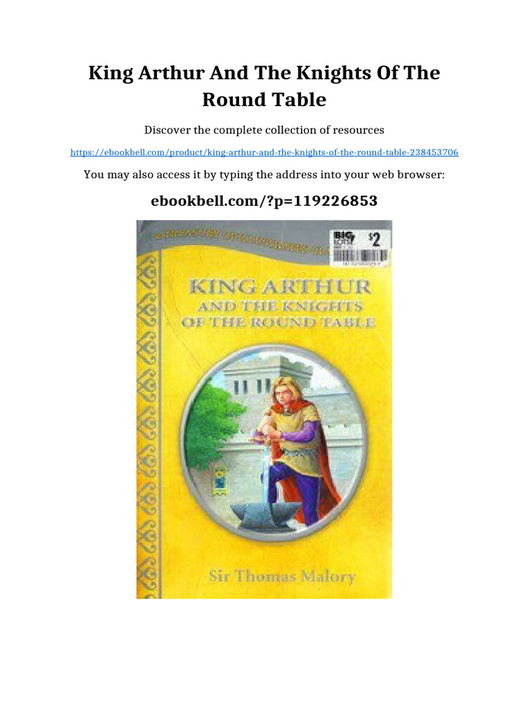 King Arthur and the Knights of the Round Table No Waiting Time | PDF ...