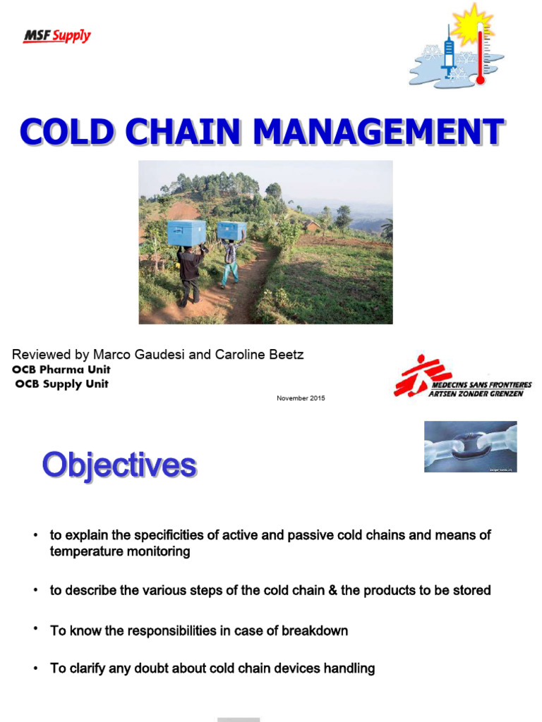 Cold Chain Management Eng | PDF | Refrigerator | Sea Ice