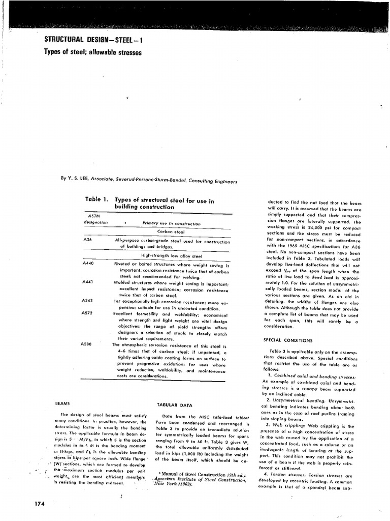 Structural Design Steel | PDF