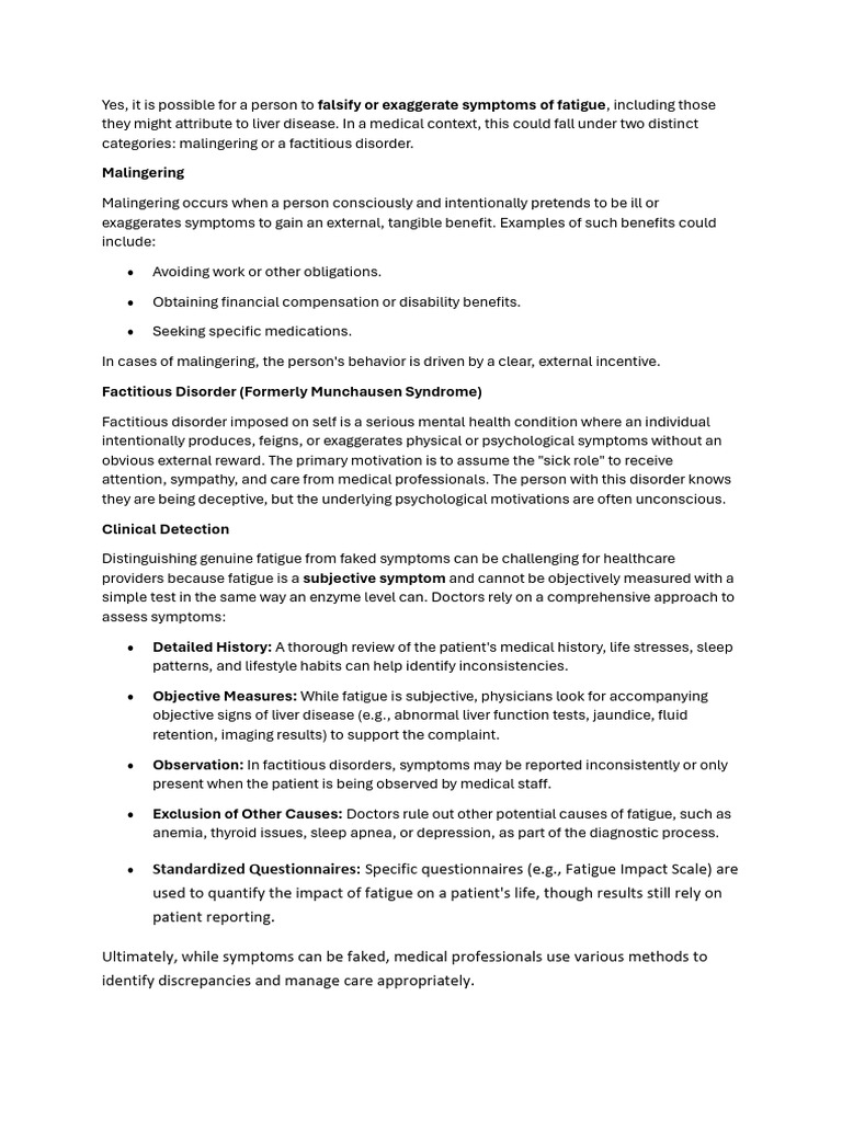Liver Fatigue | PDF
