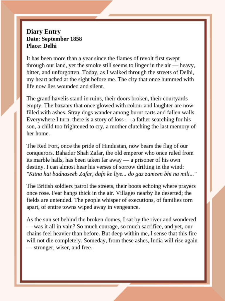 Diary Entry | PDF