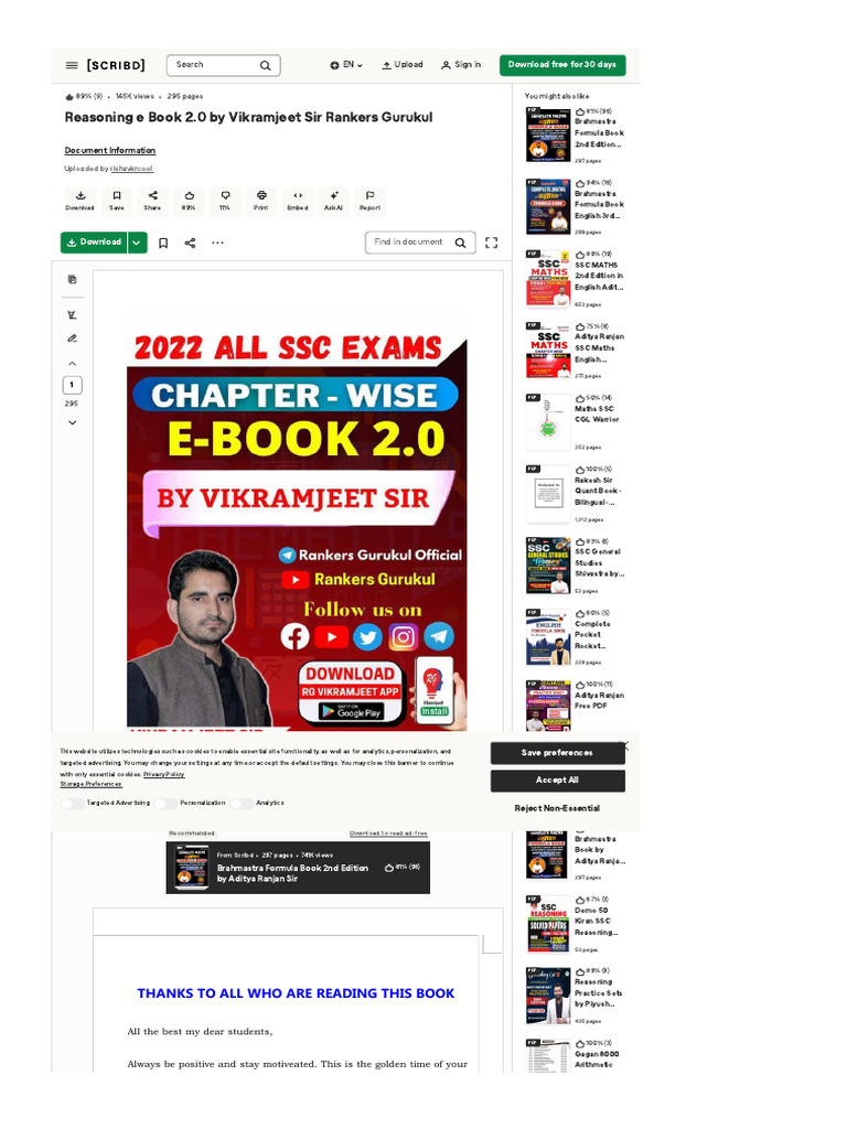 WWW Scribd Com Document 755940225 Reasoning e Book 2 0 by Vikramjeet ...