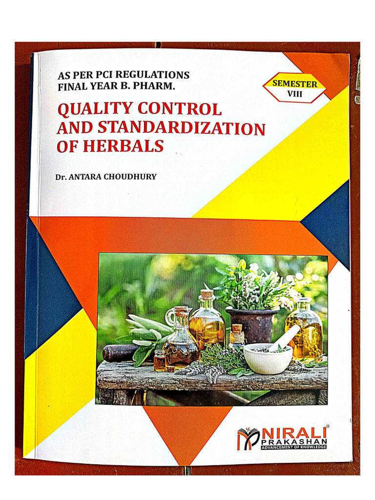 Quality Control and Standardization of HerbalS Nirali Prakashan | PDF