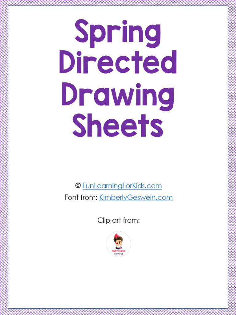 Spring Directed Drawing Sheets | PDF