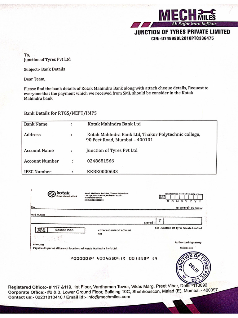 Bank Details | PDF