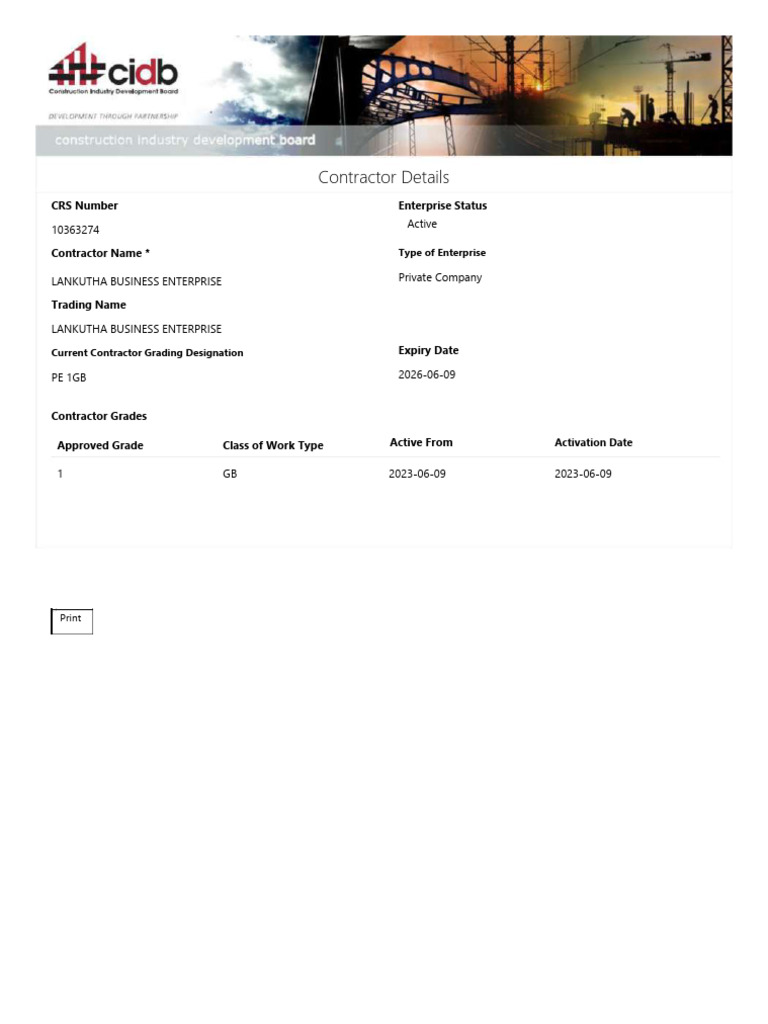 Contractor View Custom Portal | PDF