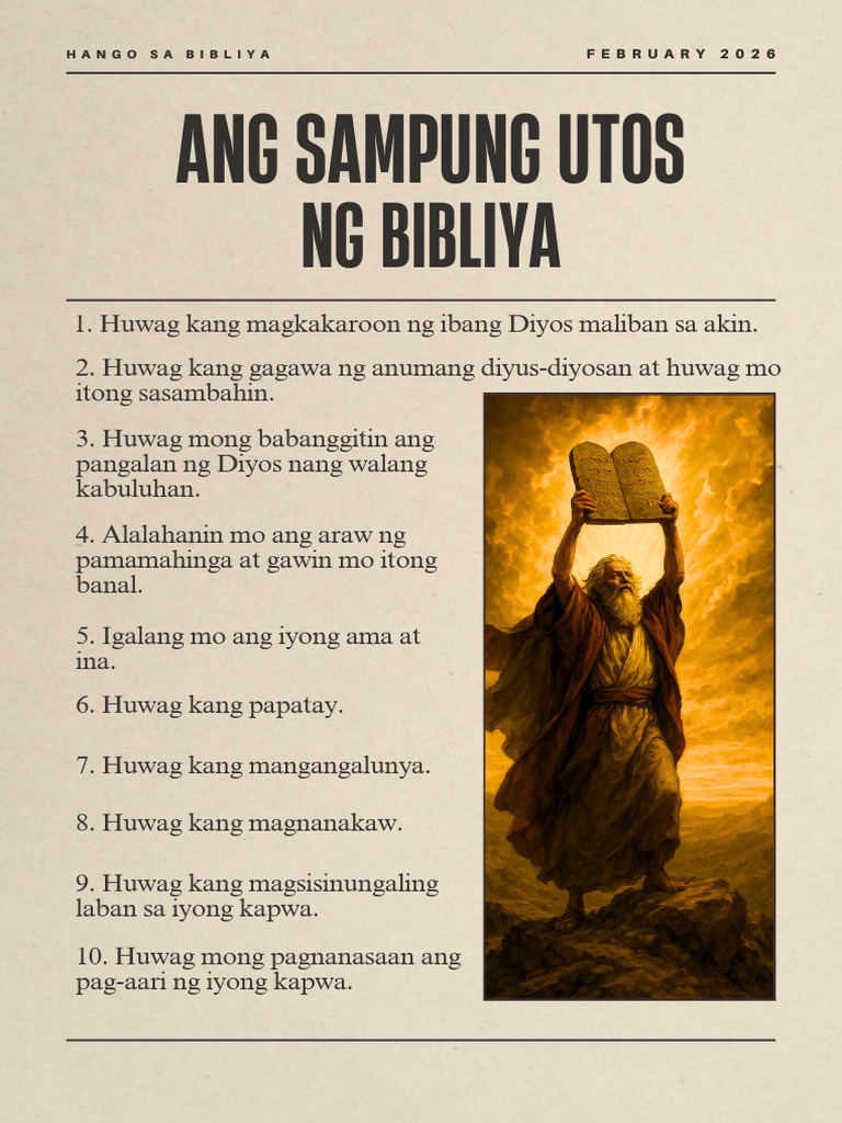 Ang Sampung Utos NG Bibliya - 20260202 - 183609 - 0000 | PDF