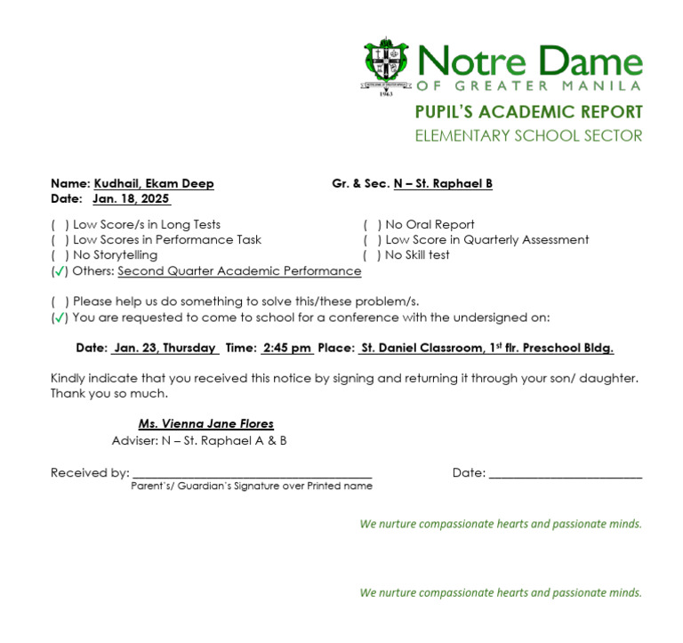 Kudhail - Par - Pupil's Academic Report | PDF