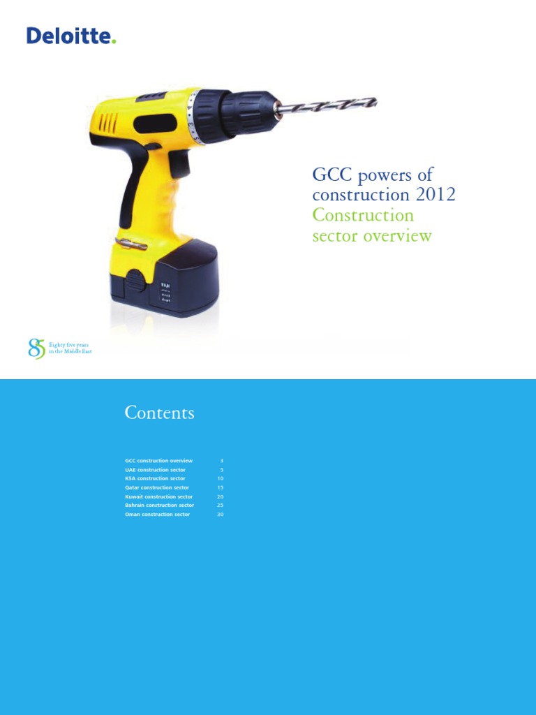 2012 GCC Poc Construction Sector Overview | PDF