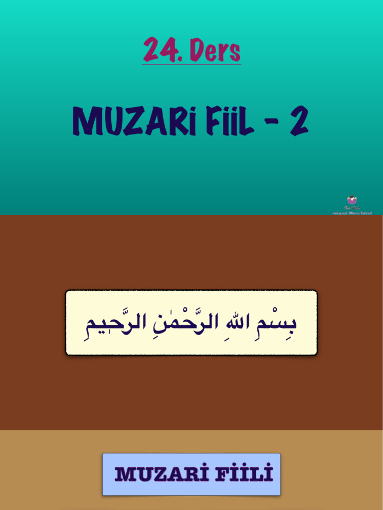 Muzari Fiil 2 PDF | PDF
