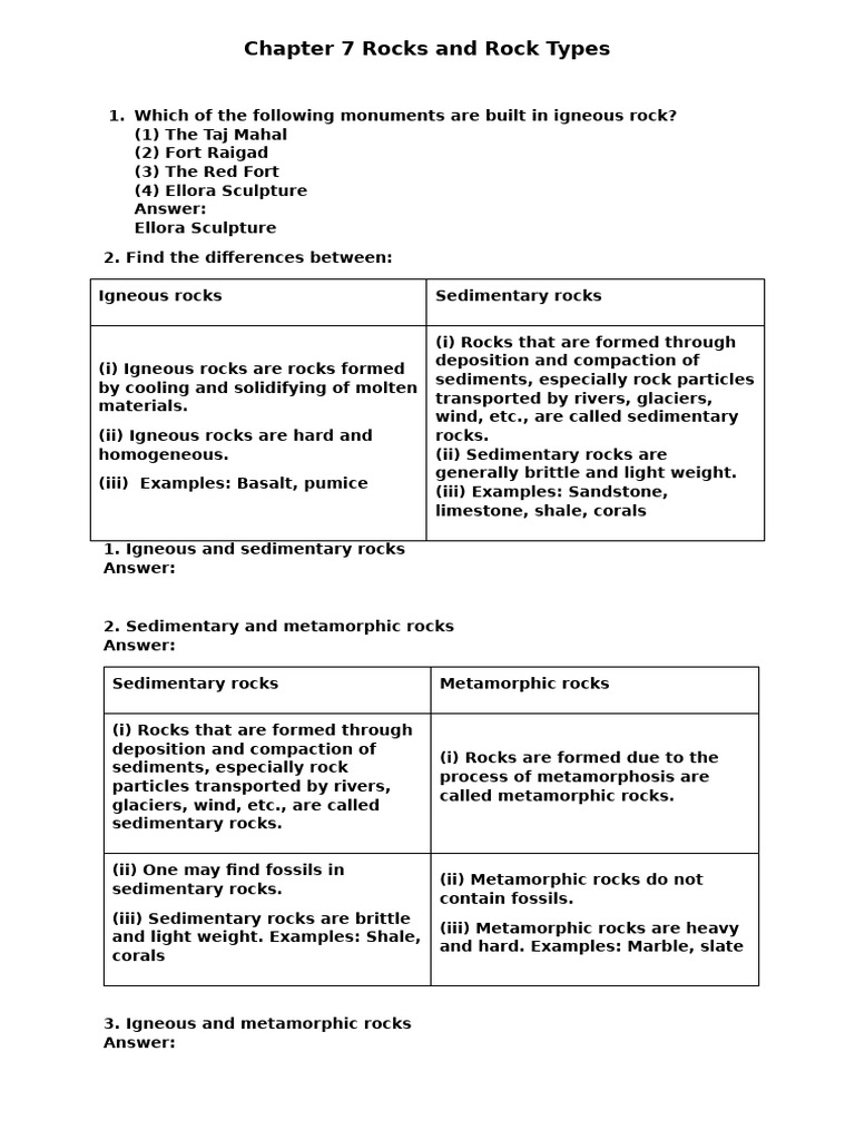 7. Rocks and Rock Types (27) | PDF | Rock (Geology) | Sedimentary Rock