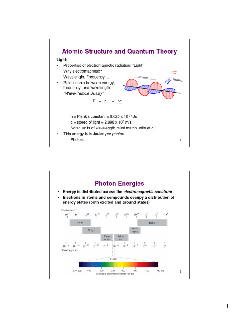 Atomic Structure and Quantum Theory | PDF | Atomic Orbital | Electron