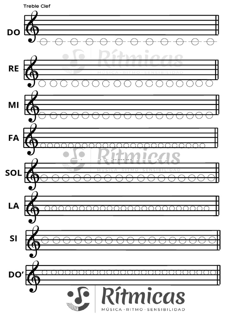 Aprende a Escribir en Clave de Sol y Fa | PDF