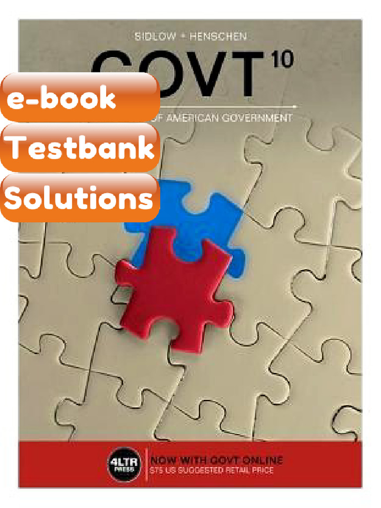 GOVT 10 Principles of American Government 10th Edition eBook & Testbank ...