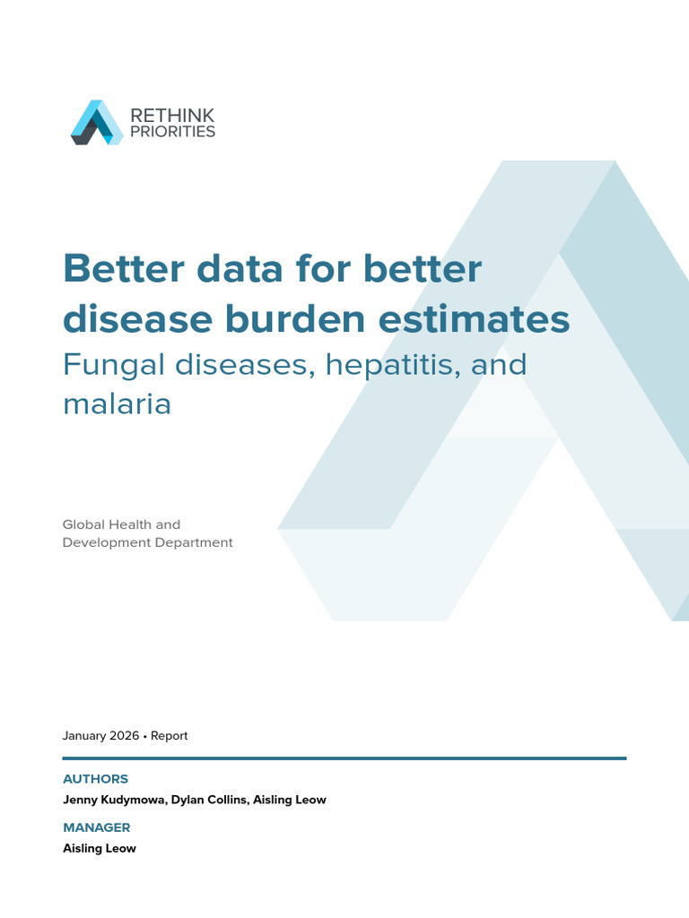 Better Data For Better Disease Burden Estimates: Fungal Diseases ...
